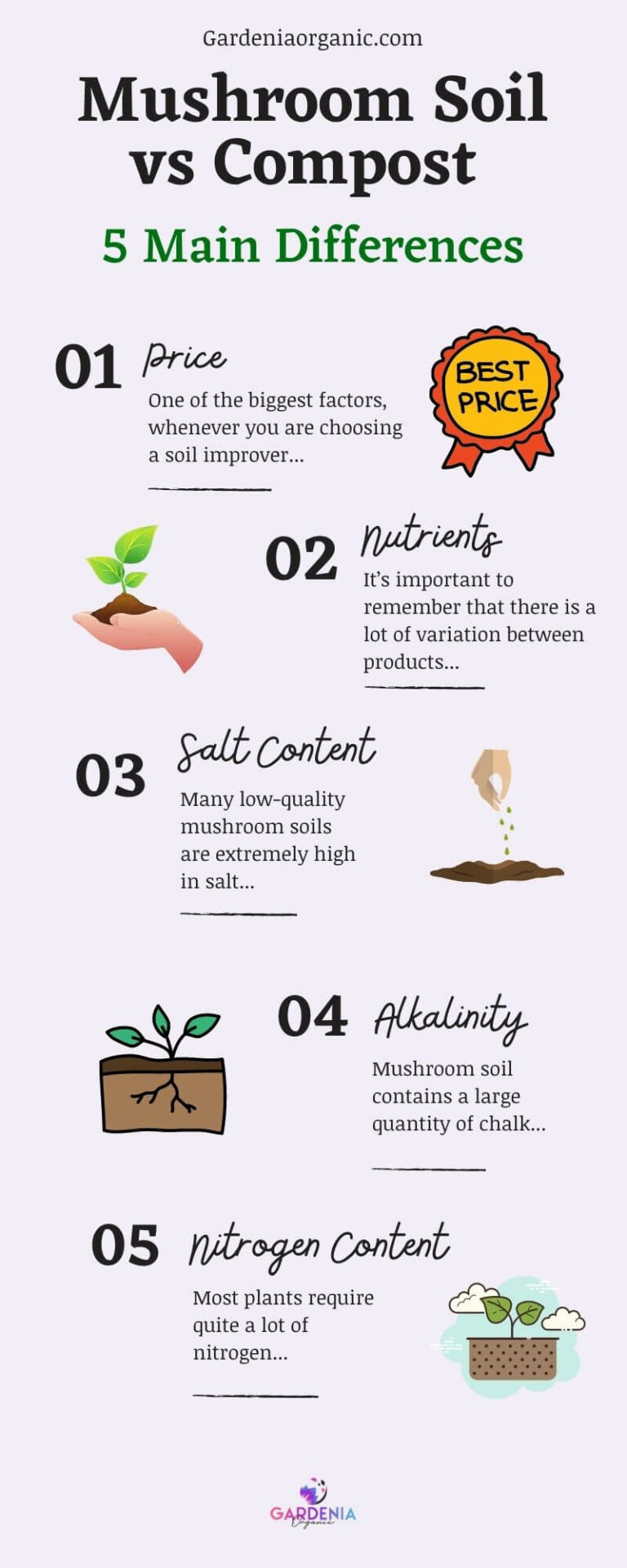 Mushroom Soil vs Compost - 5 Main Differences - Gardenia Organic