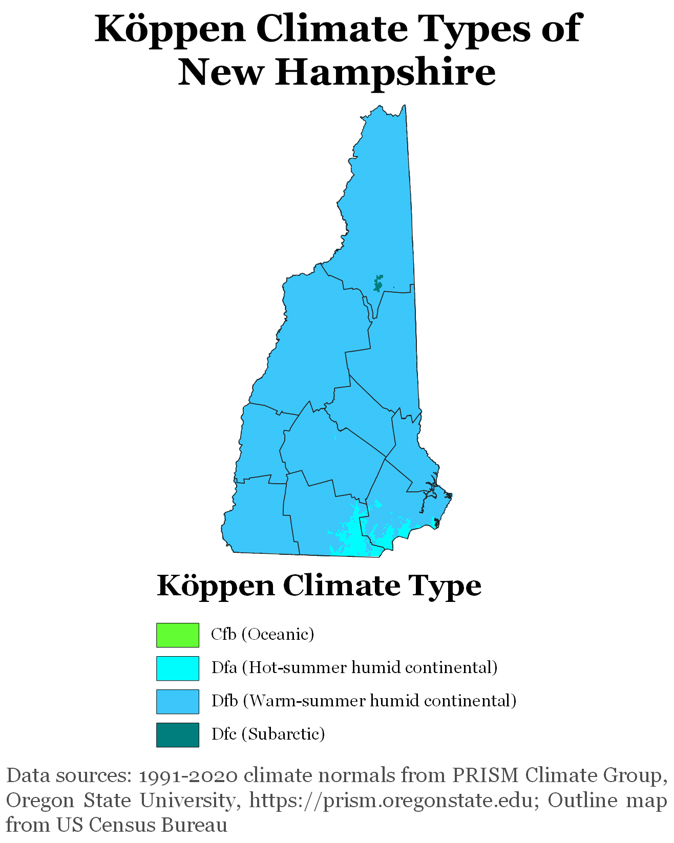 New Hampshire Plant Hardiness Zones Map And Gardening Guide - Gardenia ...
