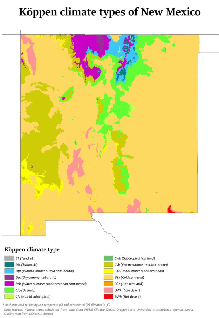 New Mexico Plant Hardiness Zones Map And Gardening Guide - Gardenia Organic