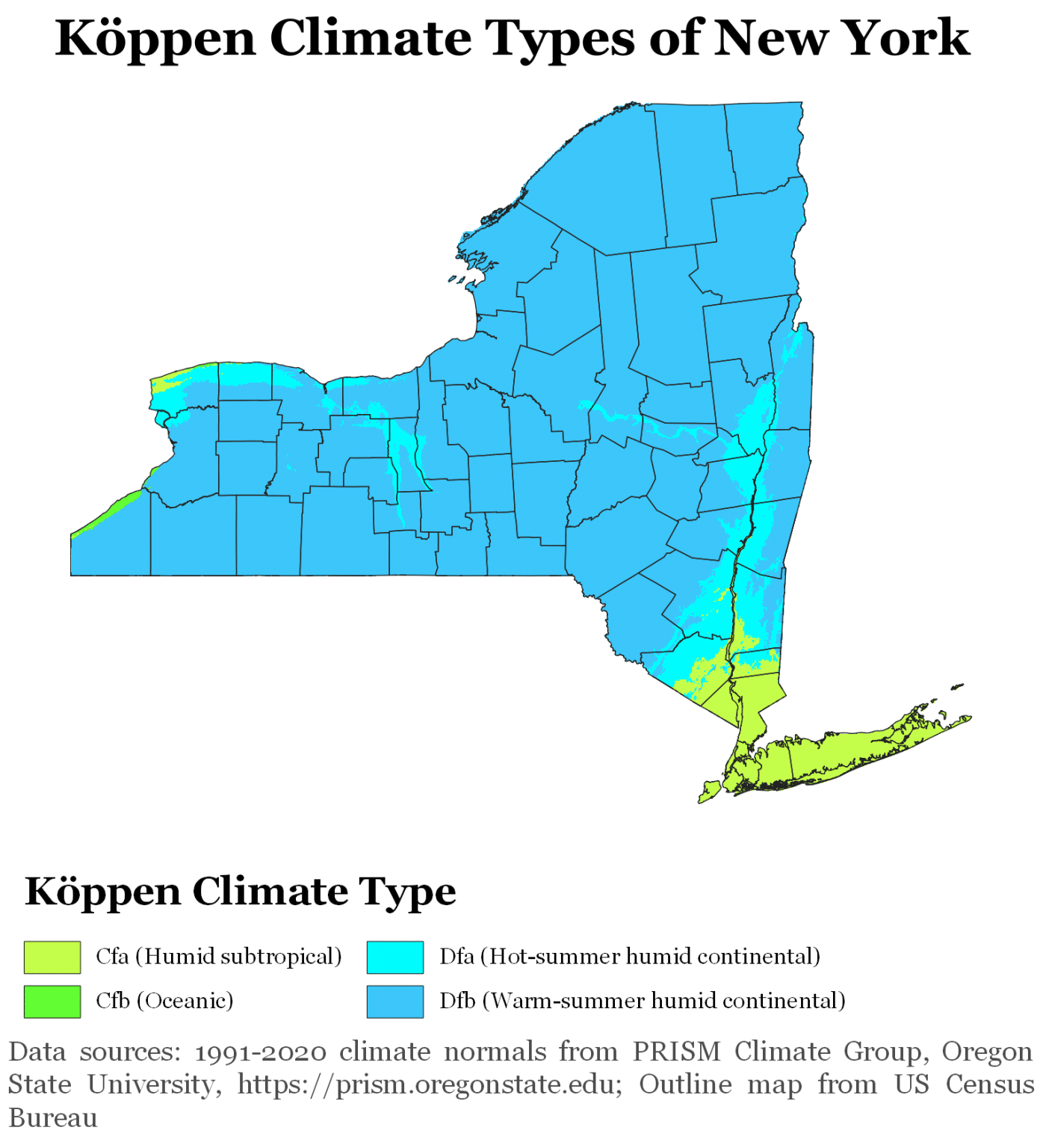 New York Plant Hardiness Zones Map And Gardening Guide - Gardenia Organic