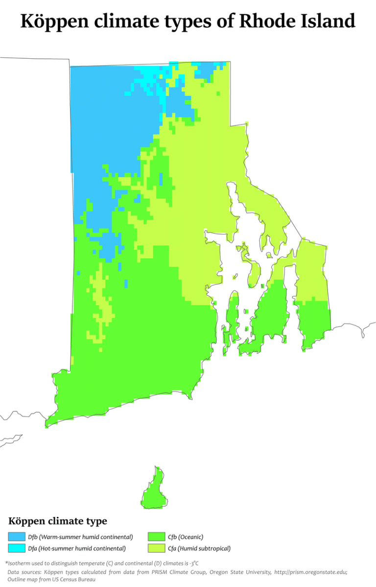 Rhode Island Plant Hardiness Zones Map And Gardening Guide - Gardenia ...